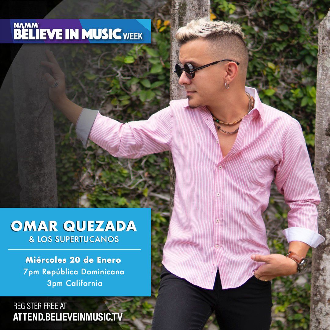 Omar Quezada vuelve a presentarse en The Namm Show