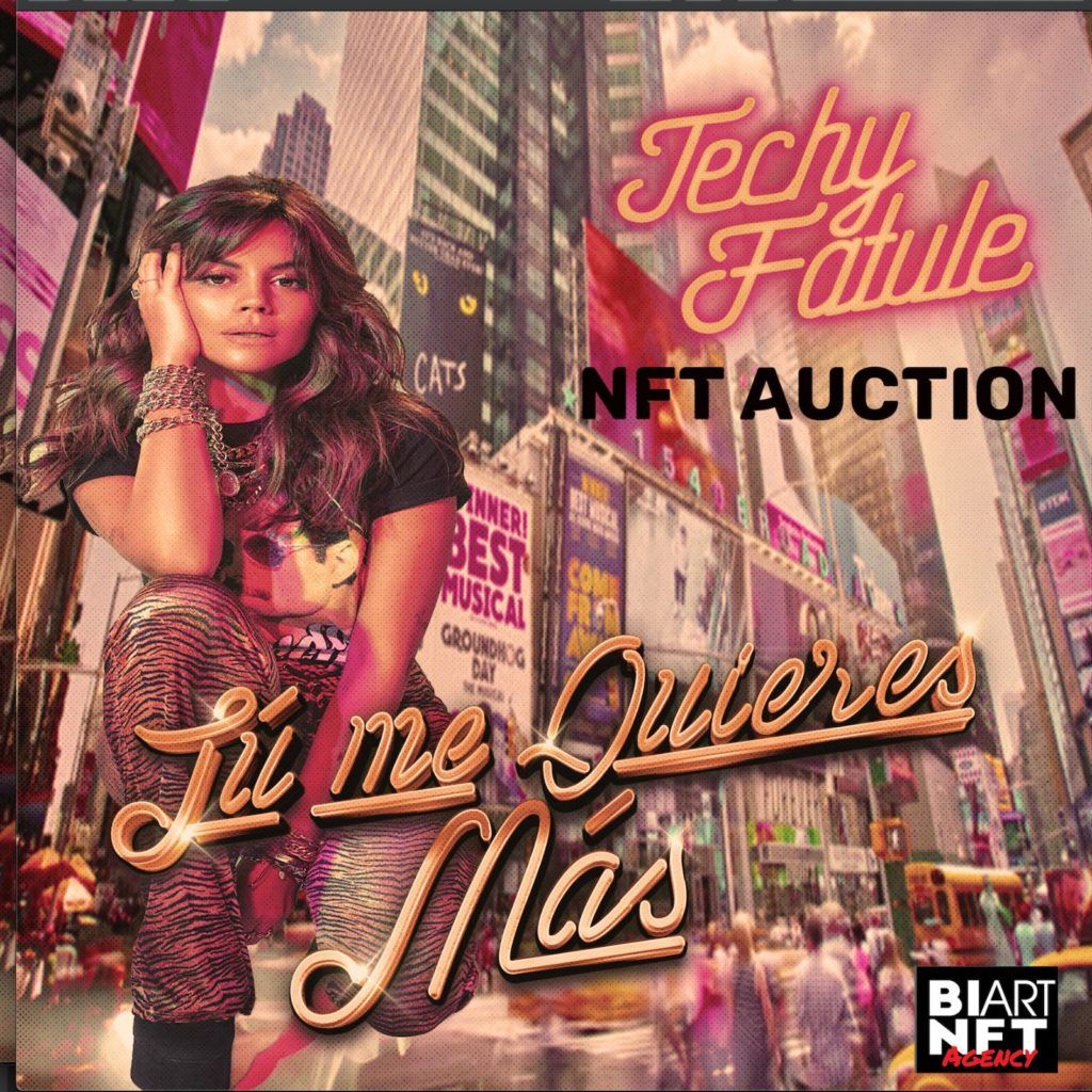 Techy Fatule: Orgullosa de ver su imagen en Times Square