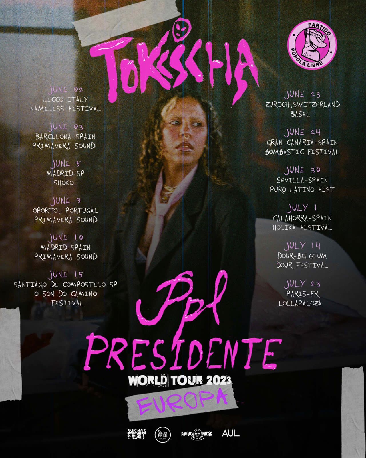 Tokischa anuncia su tour PPL Presidente 2023 en Europa