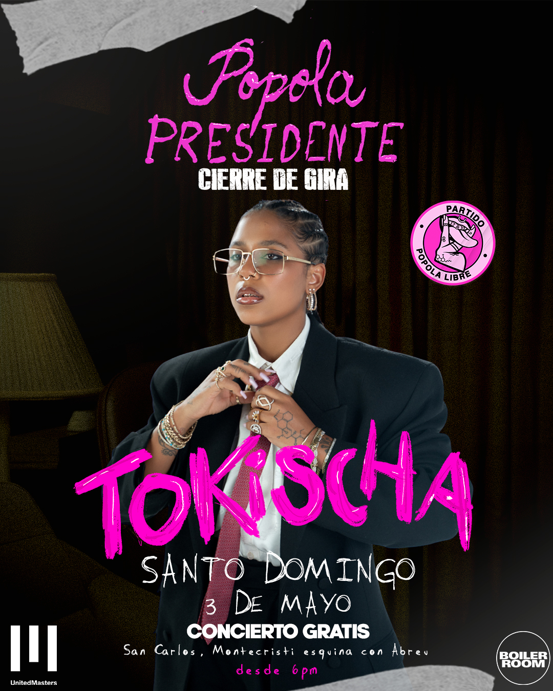 Todo listo para el concierto de Tokischa este próximo viernes 3 de Mayo ...